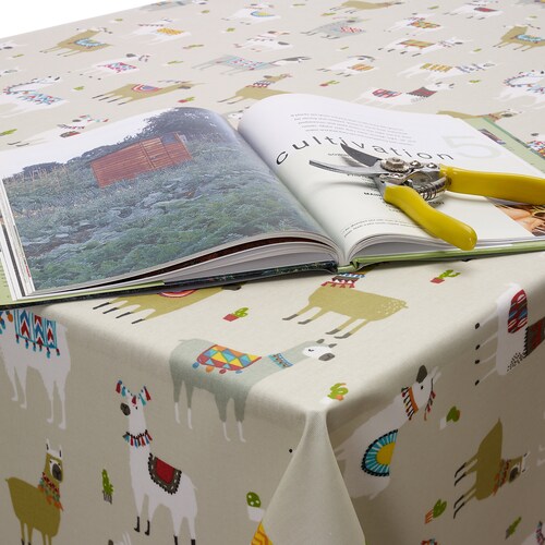 Oilcloth Wipe Clean Tablecloth Fabric Burnt Orange - Etsy UK