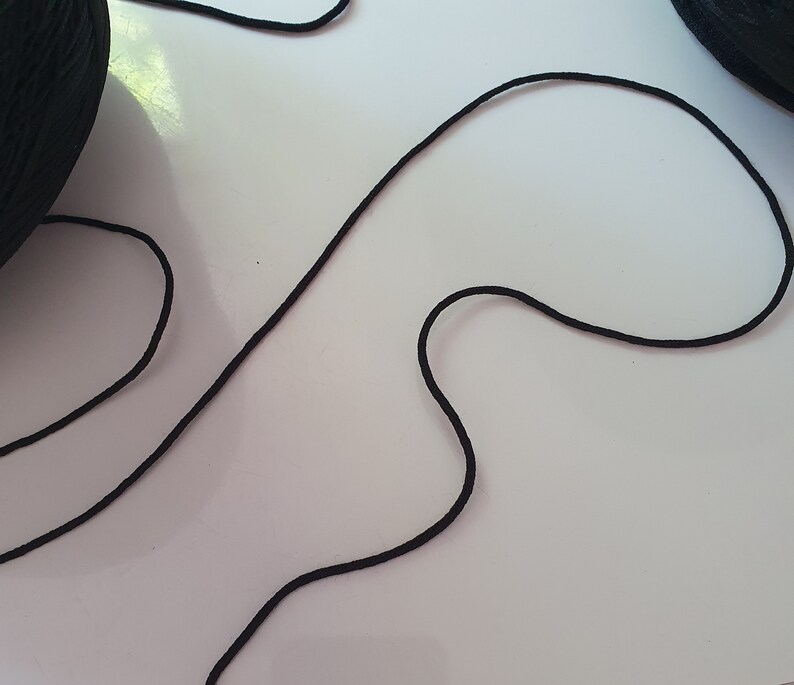 3mm Elastic Cord for Masks / Cord Elastic / Round Elastic Cord Elastic ...