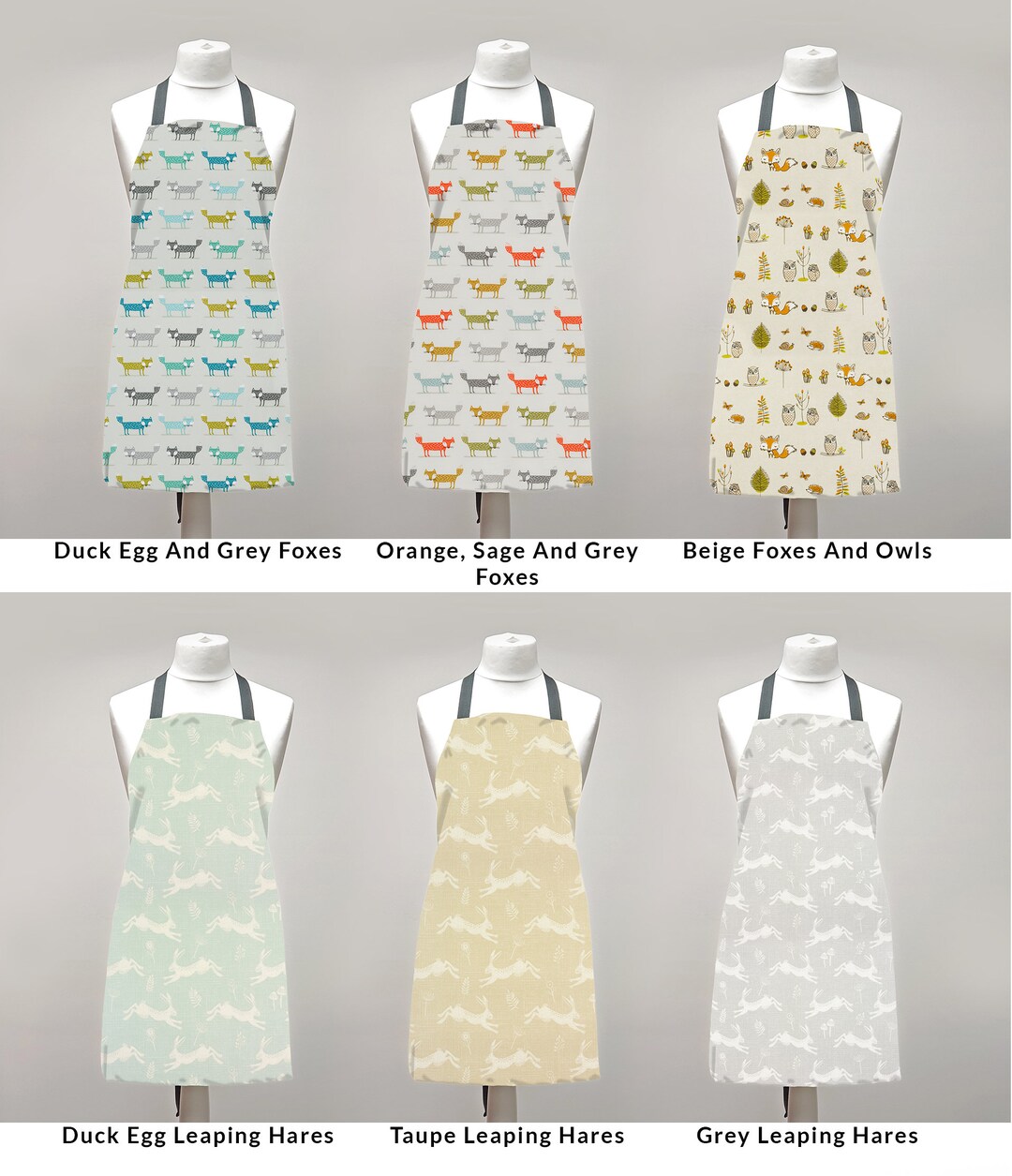 Wipe Clean PVC Coated Aprons - 100% Cotton Oilcloth - Adults and ...