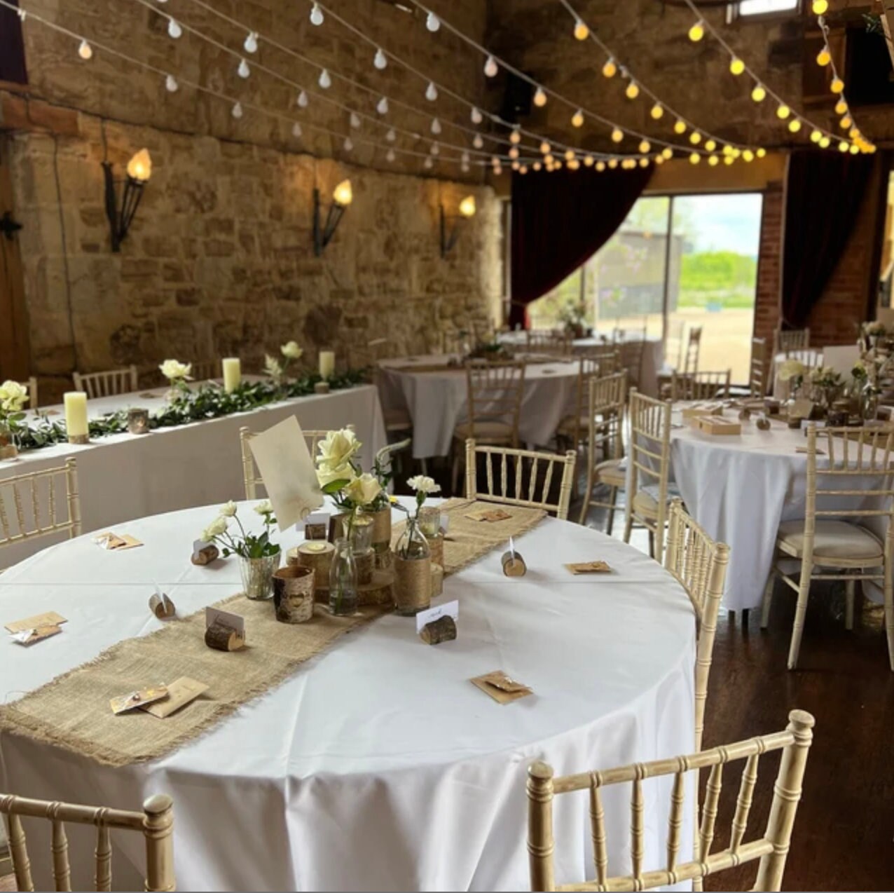 Hessian Jute 10oz Wedding Table Runner 30cm Width Rustic or - Etsy UK