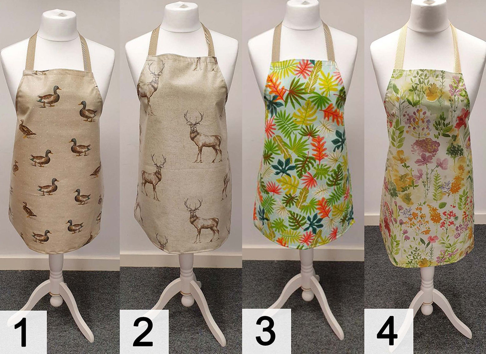 Wipe Clean PVC Coated Aprons 100% Cotton Oilcloth Adults | Etsy