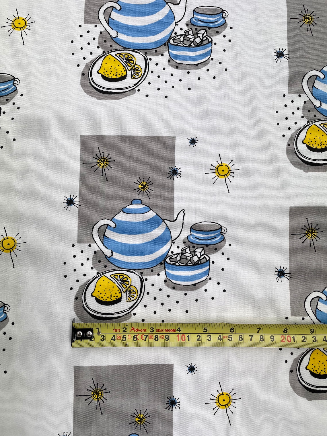 100% Cotton Fabric Afternoon Tea Party Cotton Fabric - Etsy
