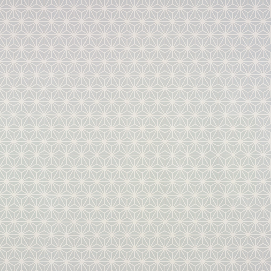 PVC Vinyl Wipe Clean Tablecloth - Duck Egg Geometric Cube - Round ...