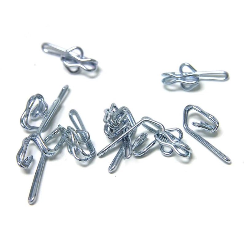 Curtain Hooks Metal Packs 10, 30, 50, 100, 500, 1000 Pencil Pleat ...