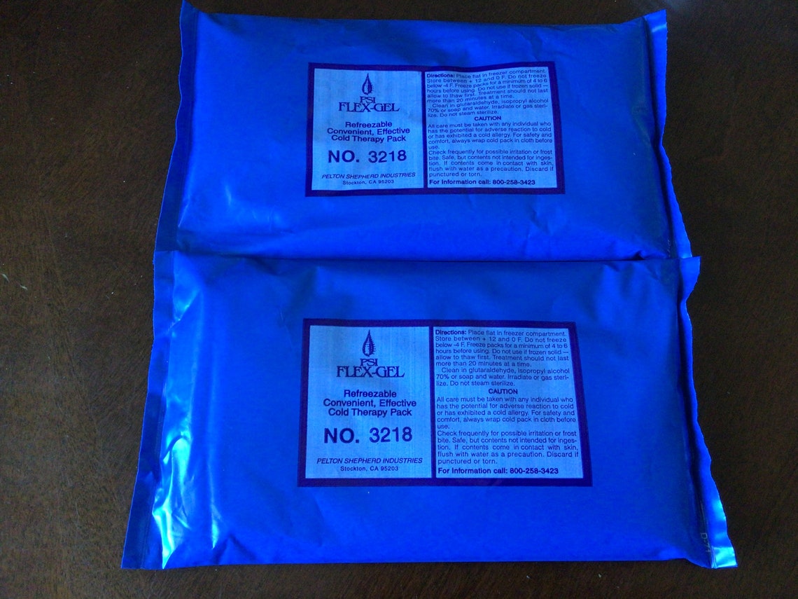 Ice Pack Covers Set of Three Smaller Regular 9x5.5 or - Etsy