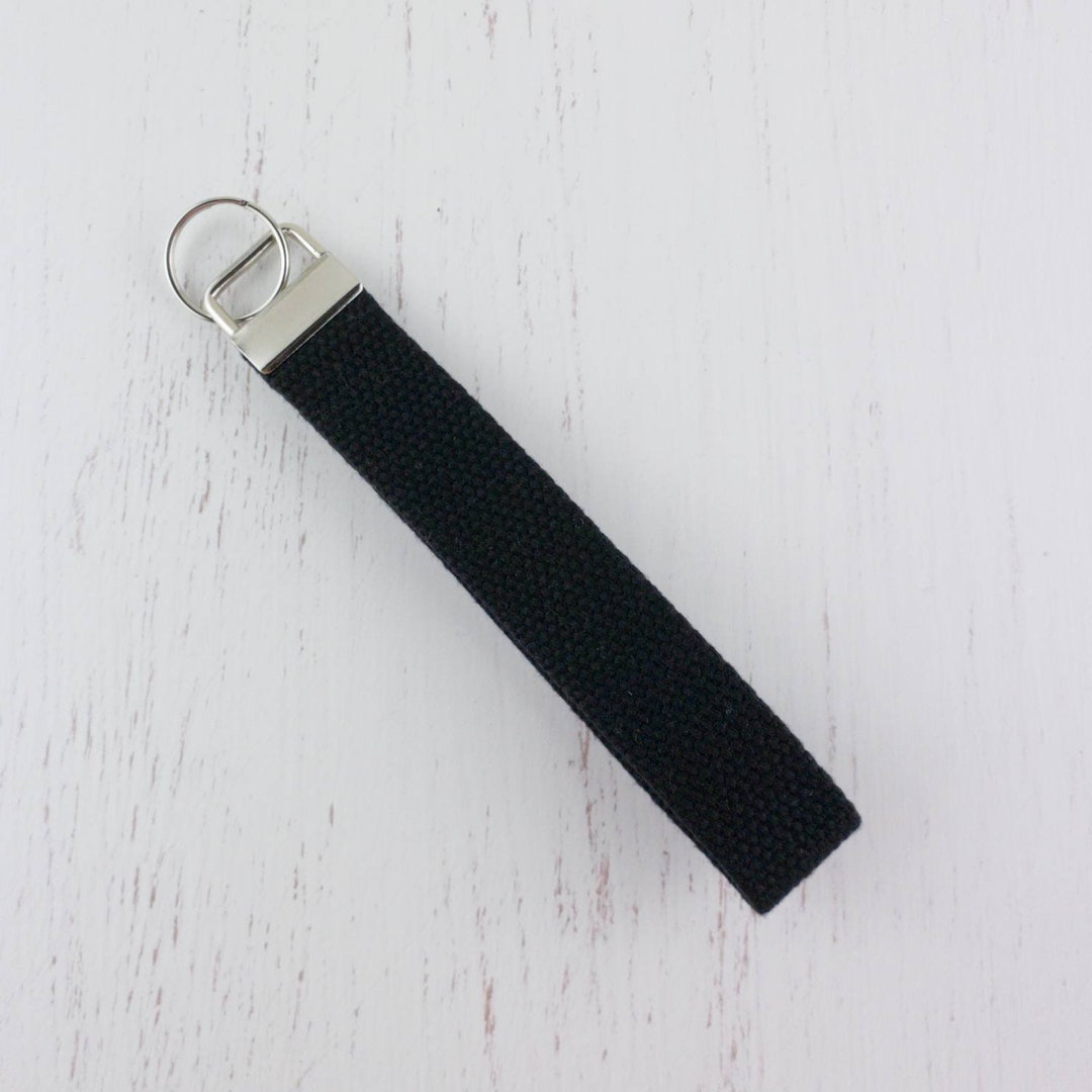 Black Key Ring for Men Key Chain for Women Plain Key Fob - Etsy UK