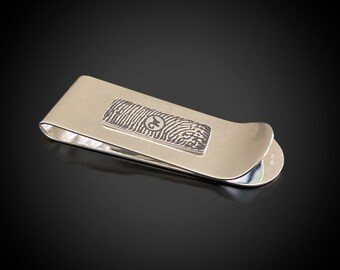 Silver Money Clip for Men Personalized Money Clip Hand - Etsy