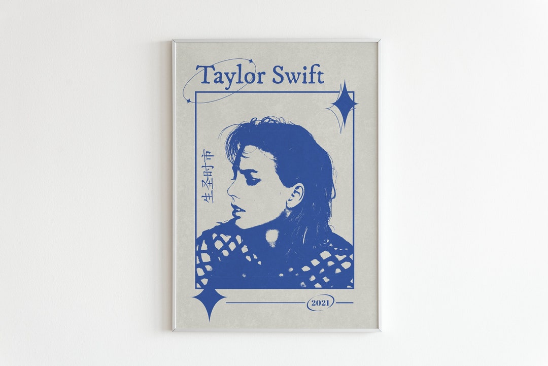 Taylor Swift Retro Poster, Vintage Aesthetic, Monochrome Poster, Taylor ...