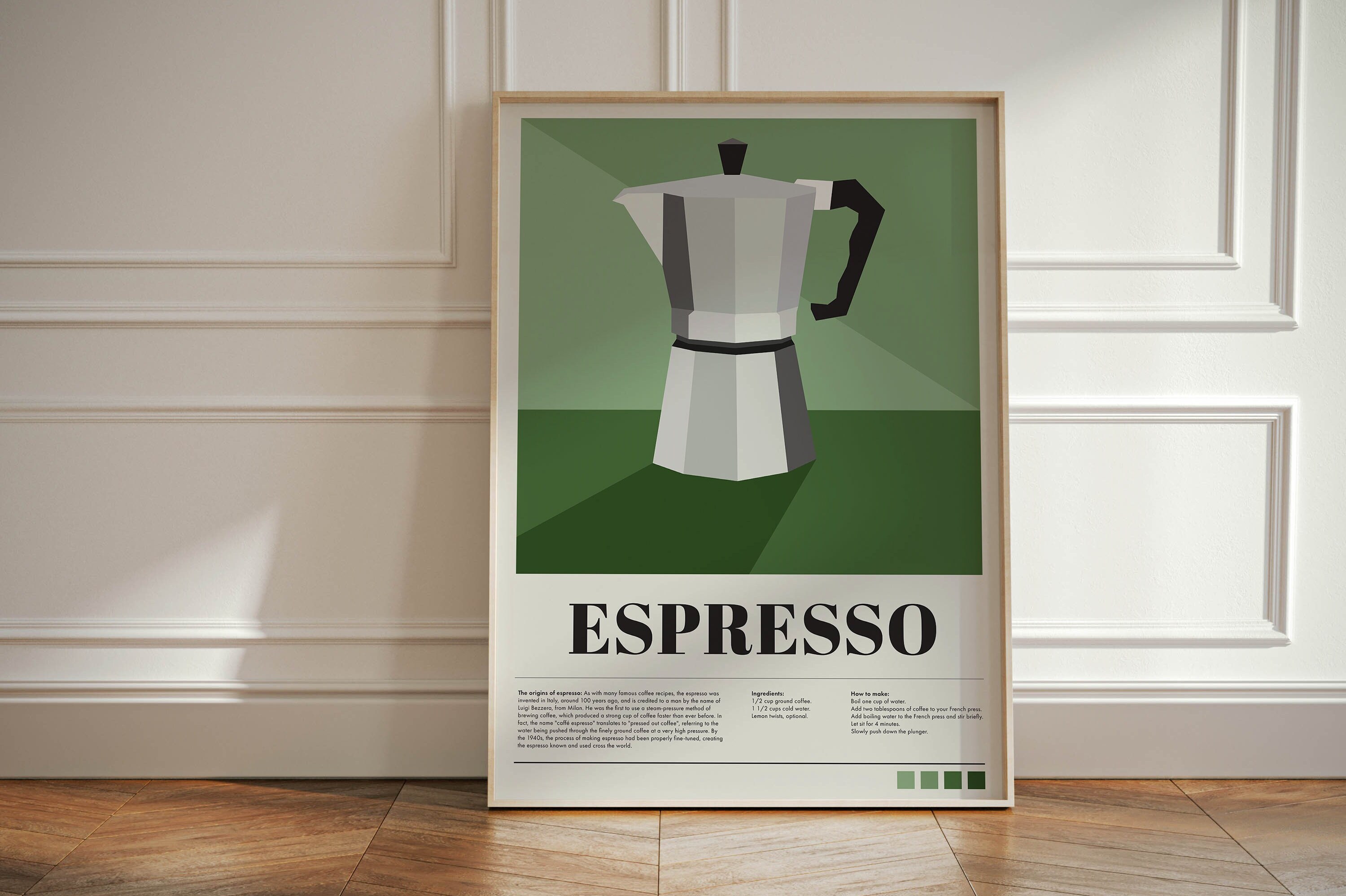 Coffee Poster Set of 3, Espresso Print, Americano Print, Cafe Latte ...