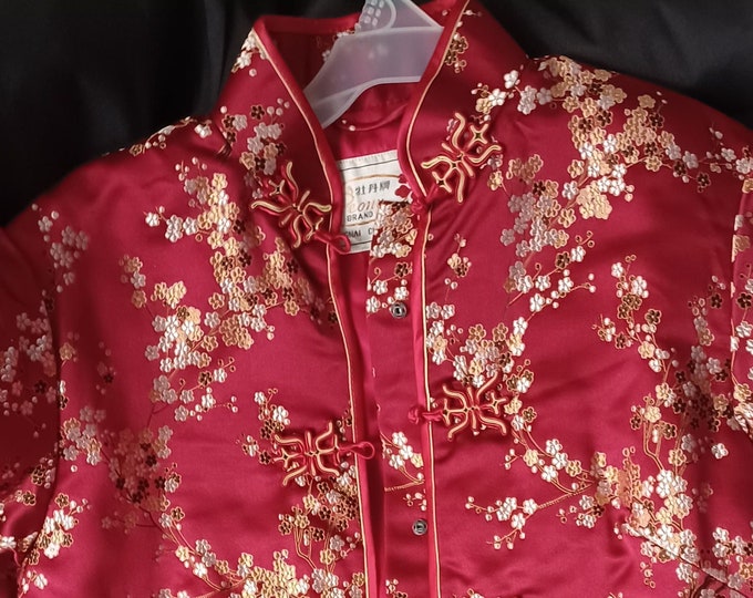 Oriental Jacket Peony Brand Jacket Shanghai China Red Jacket Red ...