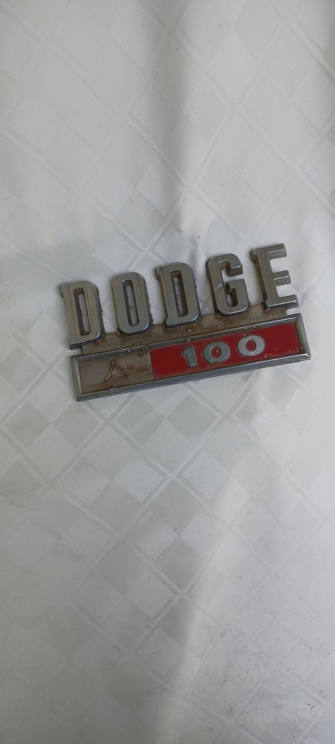Dodge 100 Truck Emblem - Power Wagon Emblem- Sweptline Badge- Vintage ...
