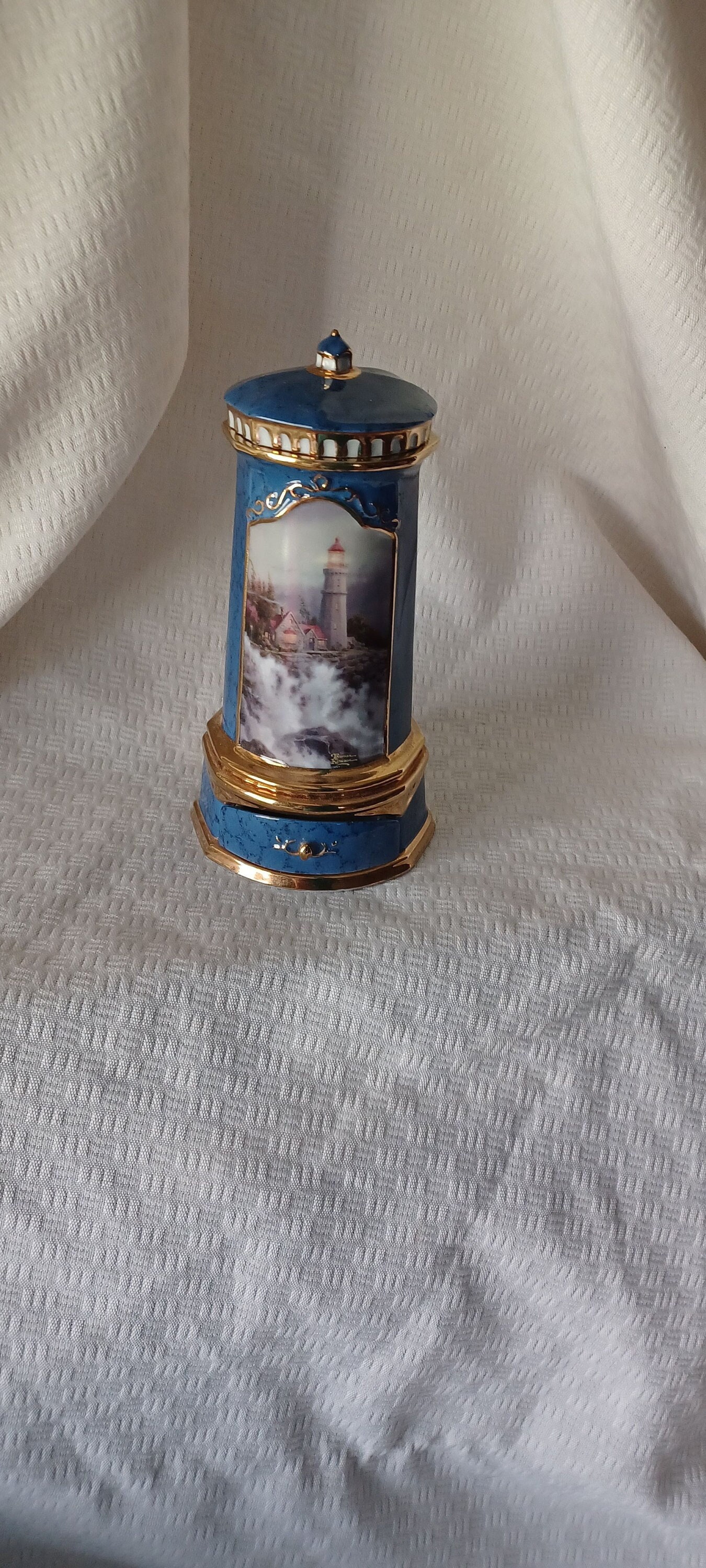 Thomas Kinkade Musical Lighthouse Seaside Reflections Heirloom ...
