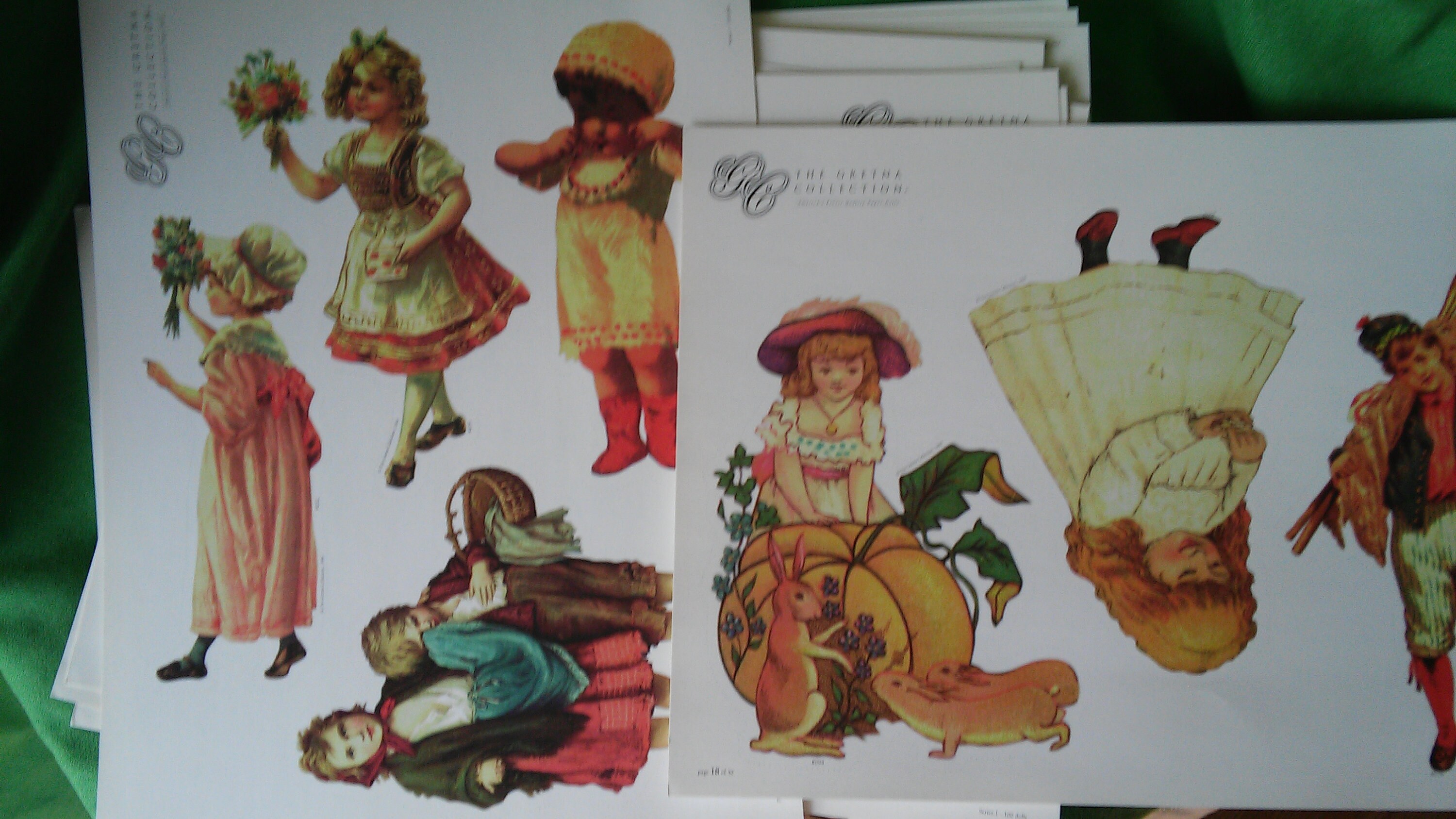 Victorian Repro Paper Dolls art Project Ideas Card Making | Etsy