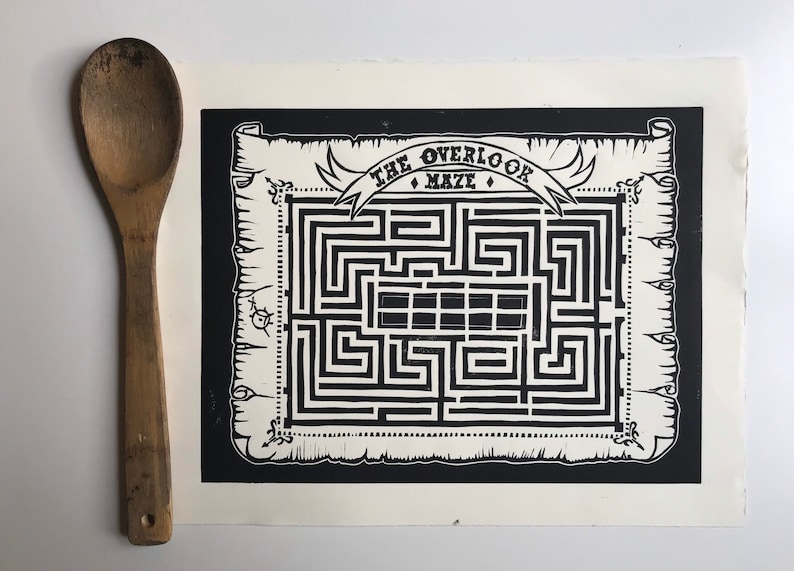 The Shining Overlook Hotel Hedge Maze Map - Etsy