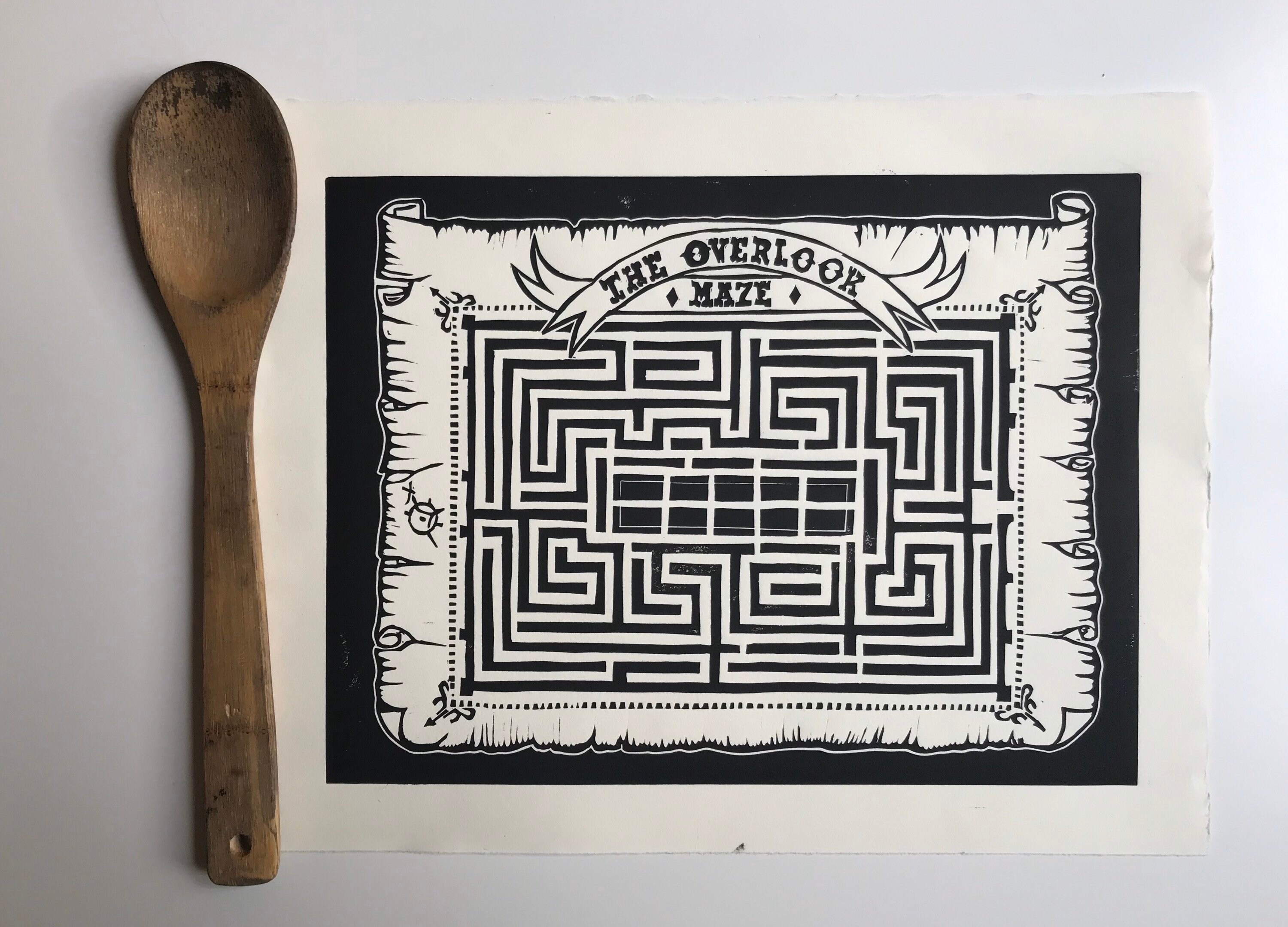 The Shining Overlook Hotel Hedge Maze Map - Etsy