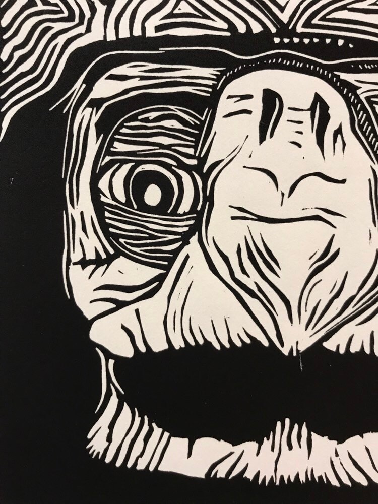 The Neverending Story: Morla the Ancient One 8x10 Linocut Print - Etsy