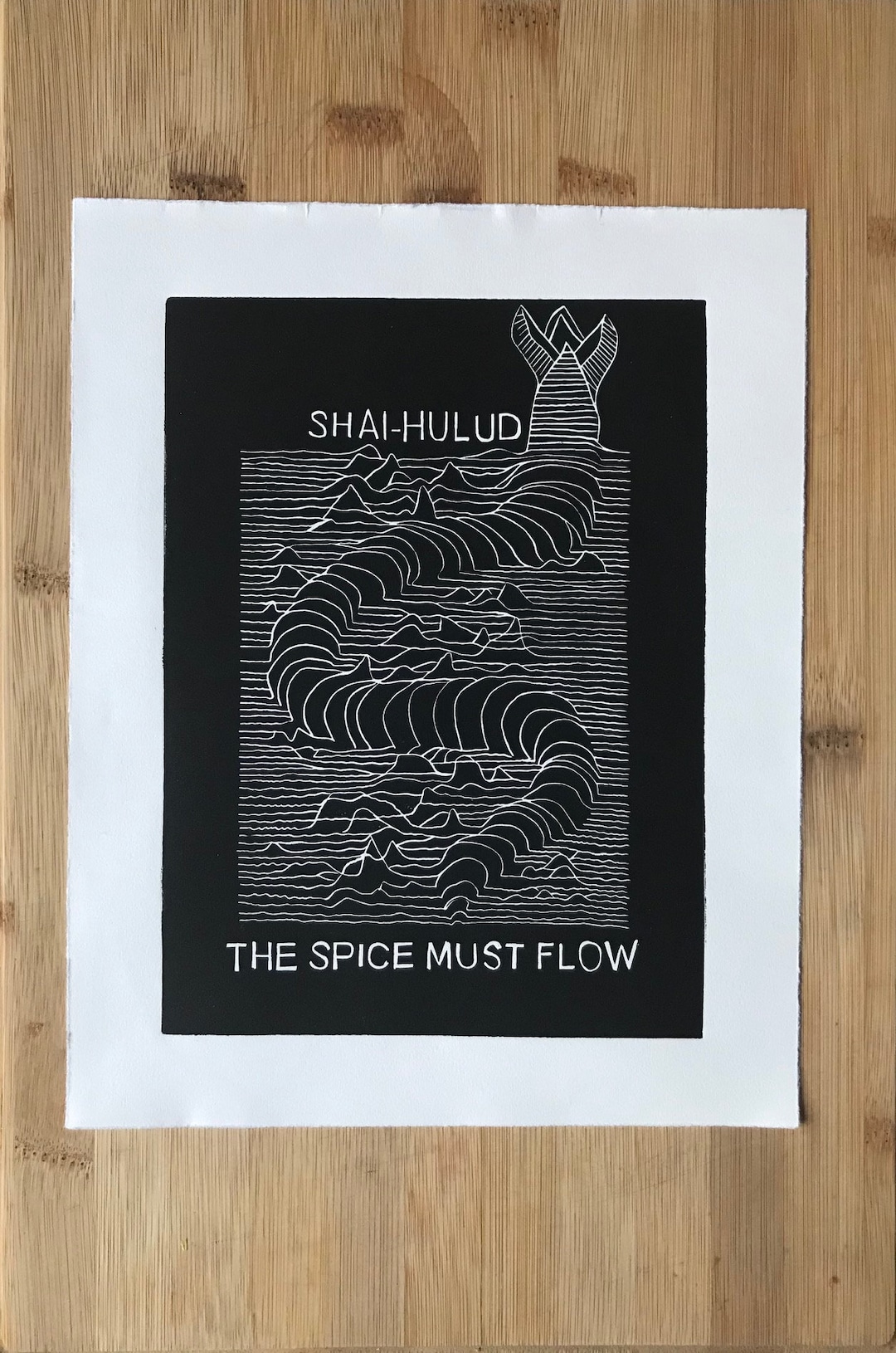 Dune Joy Division Linocut Print - Etsy