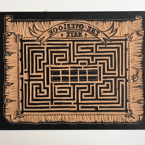 The Shining Overlook Hotel Hedge Maze Map - Etsy
