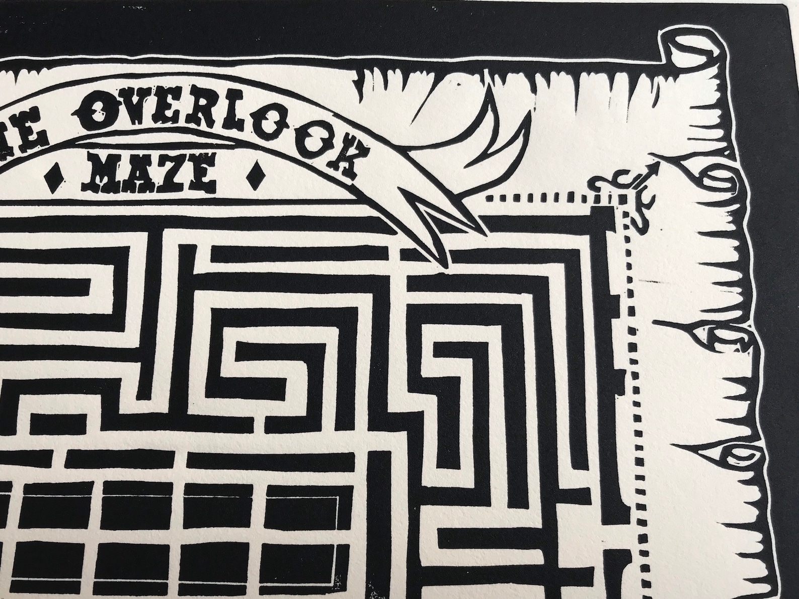 The Shining Overlook Hotel Hedge Maze Map - Etsy