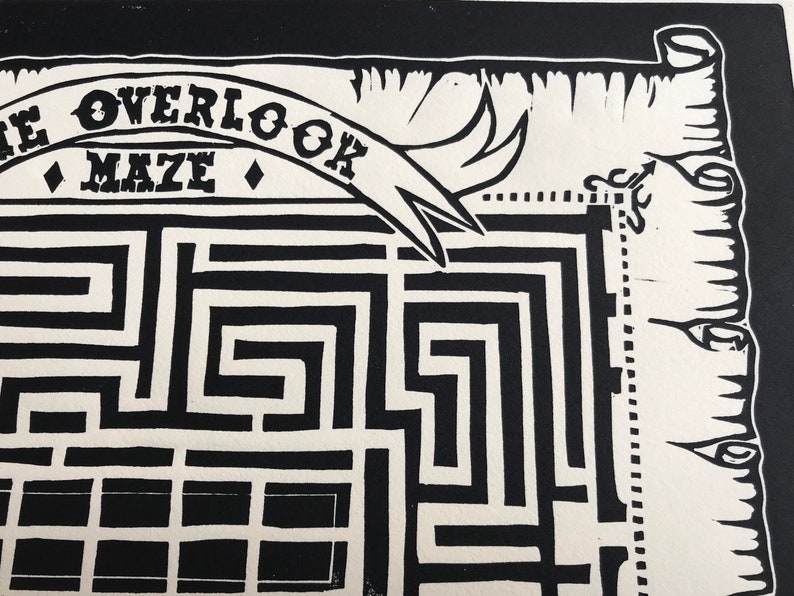 The Shining Overlook Hotel Hedge Maze Map - Etsy