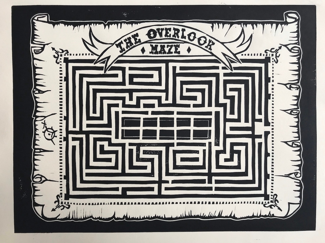 The Shining Overlook Hotel Hedge Maze Map - Etsy
