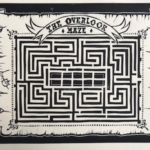 The Shining Overlook Hotel Hedge Maze Map - Etsy