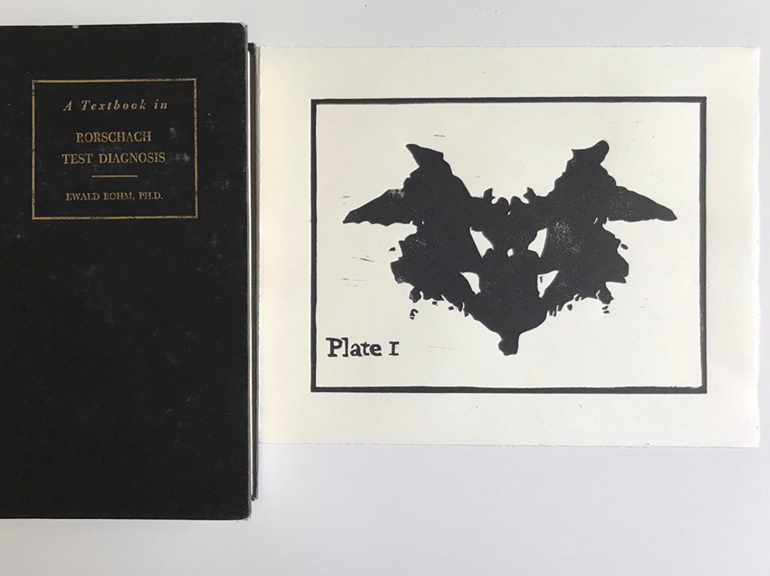 Rorschach Inkblot Plate Print 8x10" - Etsy