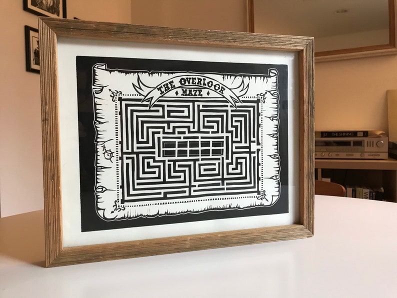 The Shining Overlook Hotel Hedge Maze Map - Etsy