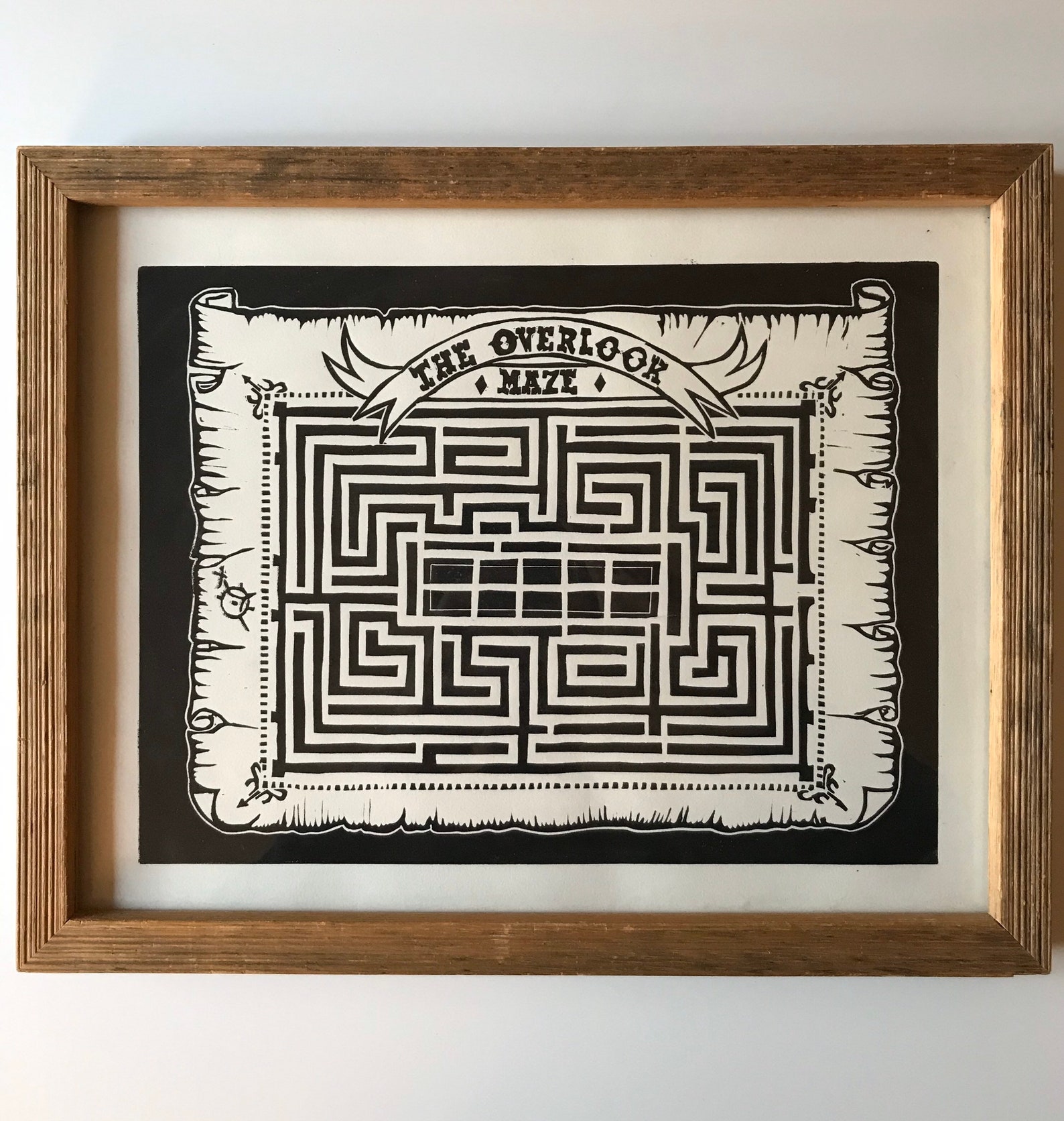 The Shining Overlook Hotel Hedge Maze Map - Etsy
