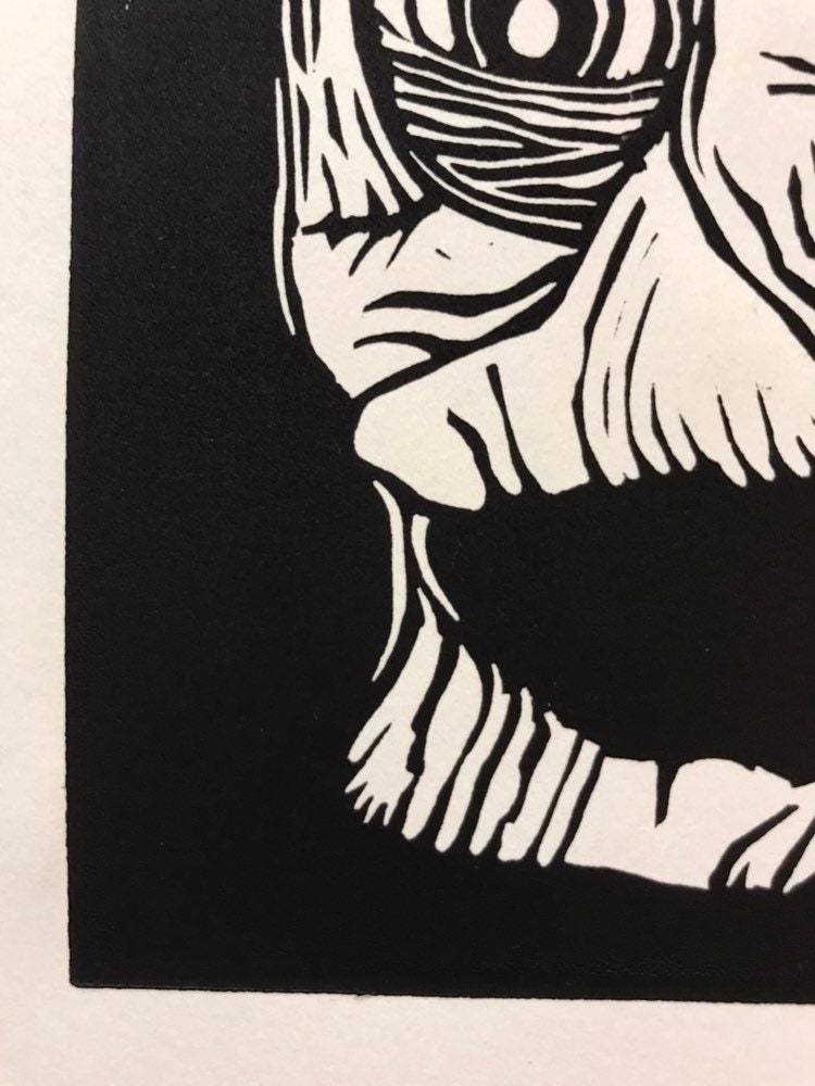 The Neverending Story: Morla the Ancient One 8x10 Linocut Print - Etsy