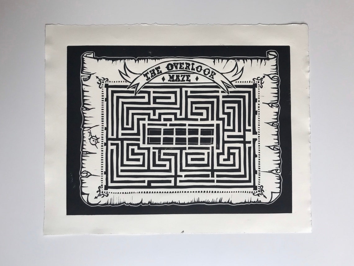 The Shining Overlook Hotel Hedge Maze Map - Etsy