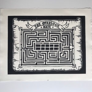 The Shining Overlook Hotel Hedge Maze Map - Etsy