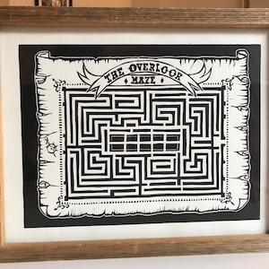 The Shining Overlook Hotel Hedge Maze Map - Etsy