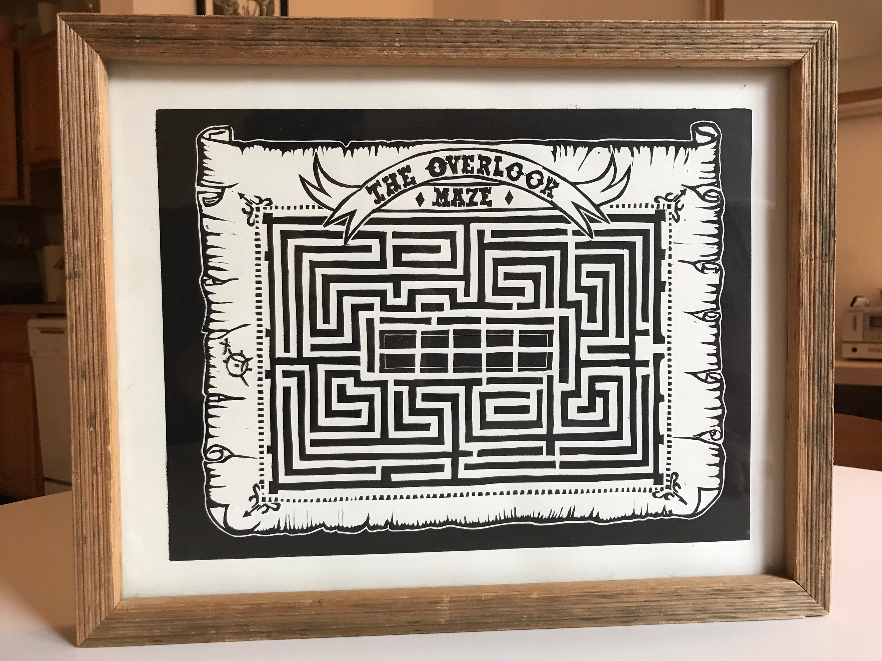 The Shining Overlook Hotel Hedge Maze Map - Etsy