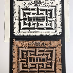 The Shining Overlook Hotel Hedge Maze Map - Etsy
