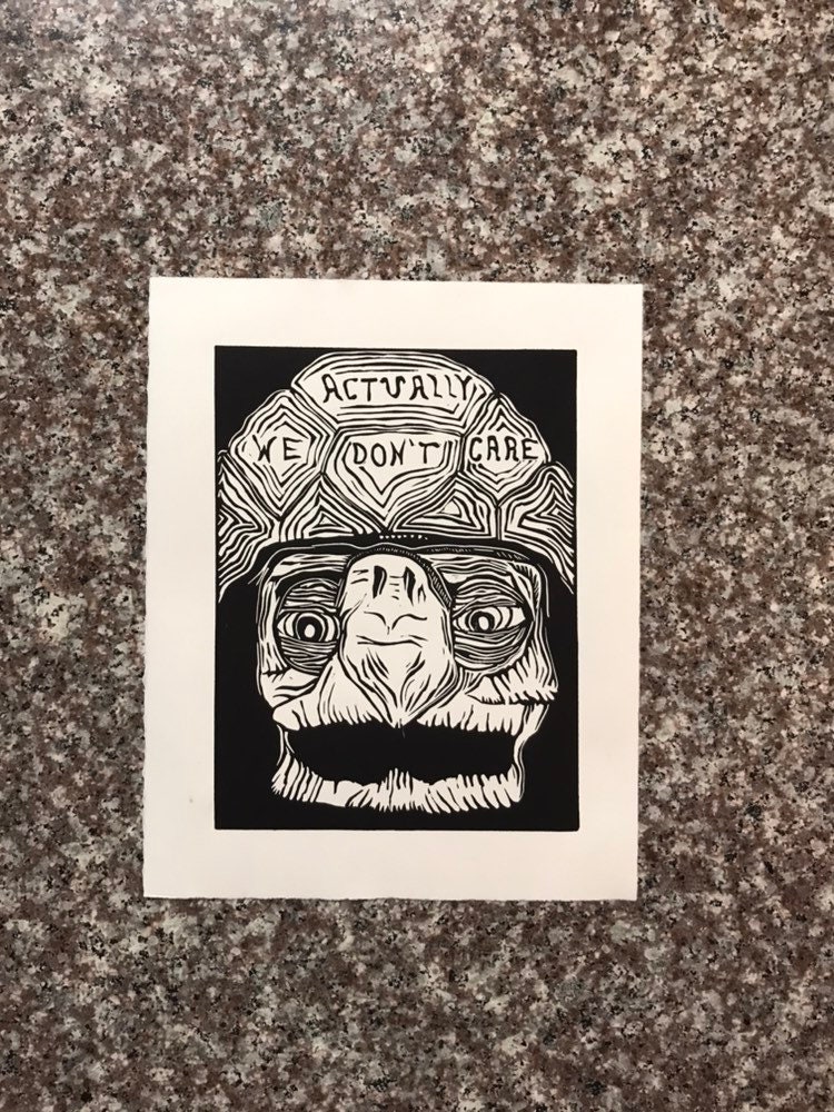 The Neverending Story: Morla the Ancient One 8x10 Linocut Print - Etsy