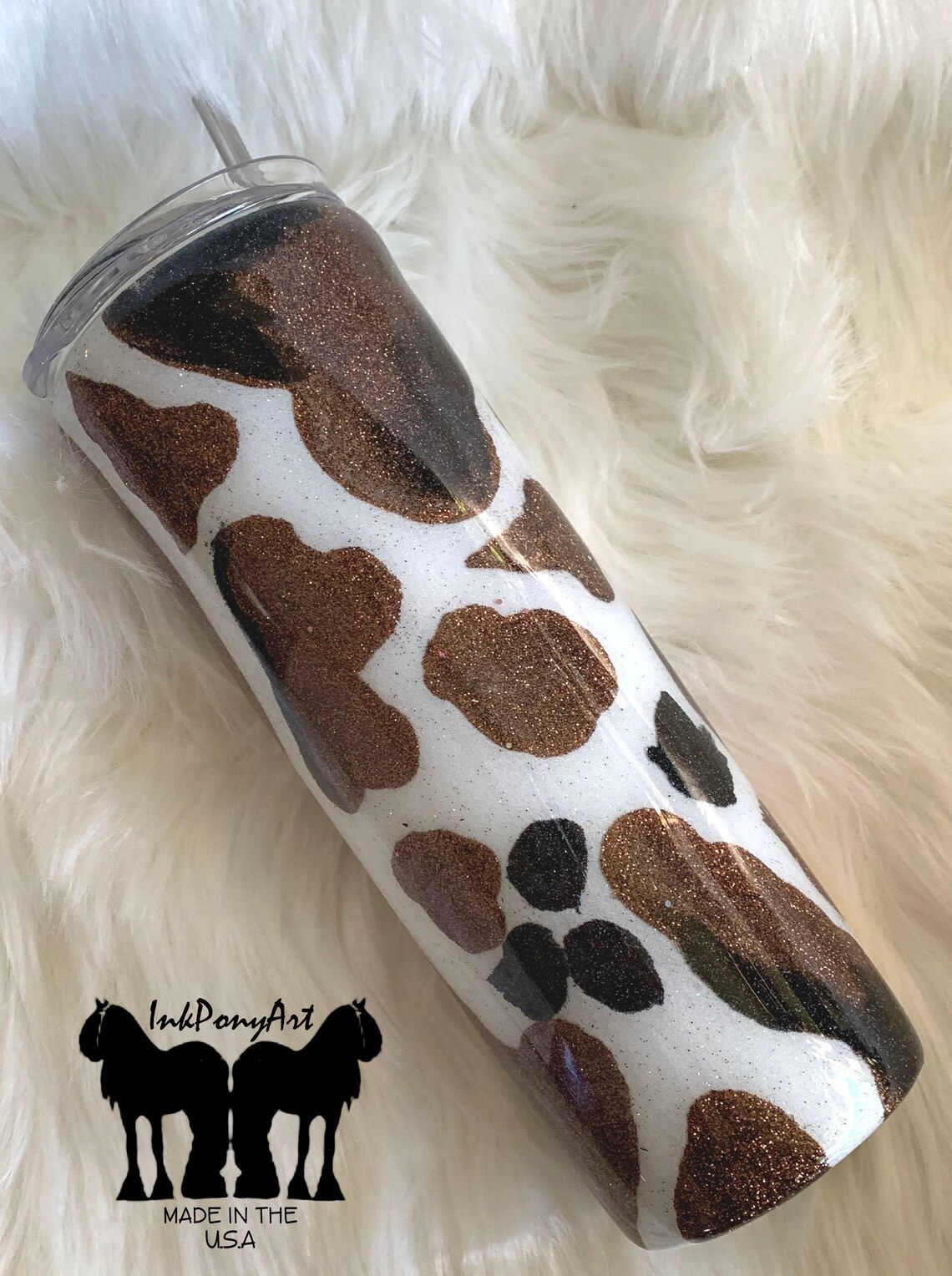 Alpaca Llama Spotted Appaloosa Glitter vacuum insulated | Etsy