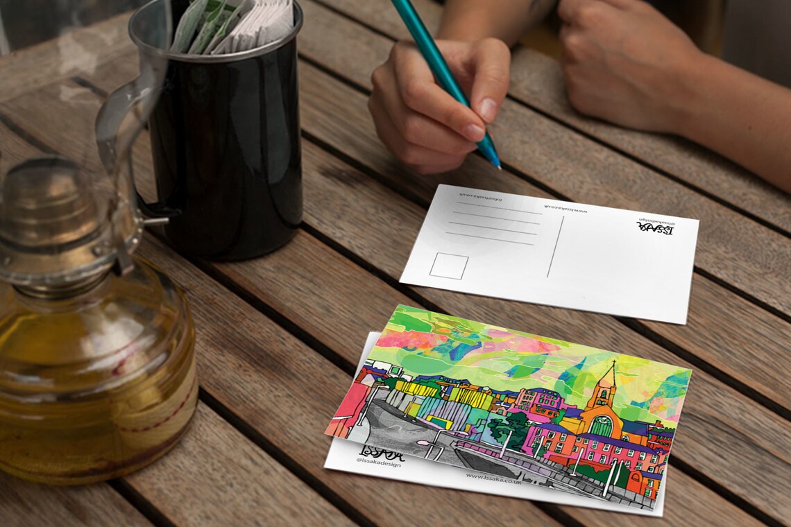 Nottingham Skyline Postcard Nottingham Contemporary Gallery - Etsy UK