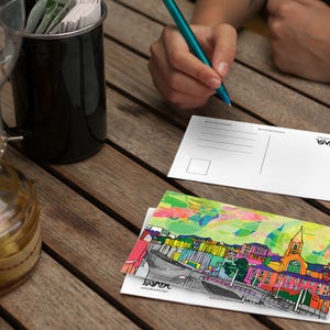 Nottingham Skyline Postcard, Nottingham Contemporary Gallery Postcard ...