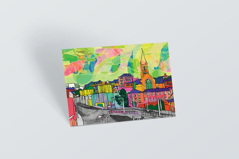Nottingham Skyline Postcard Nottingham Contemporary Gallery - Etsy UK