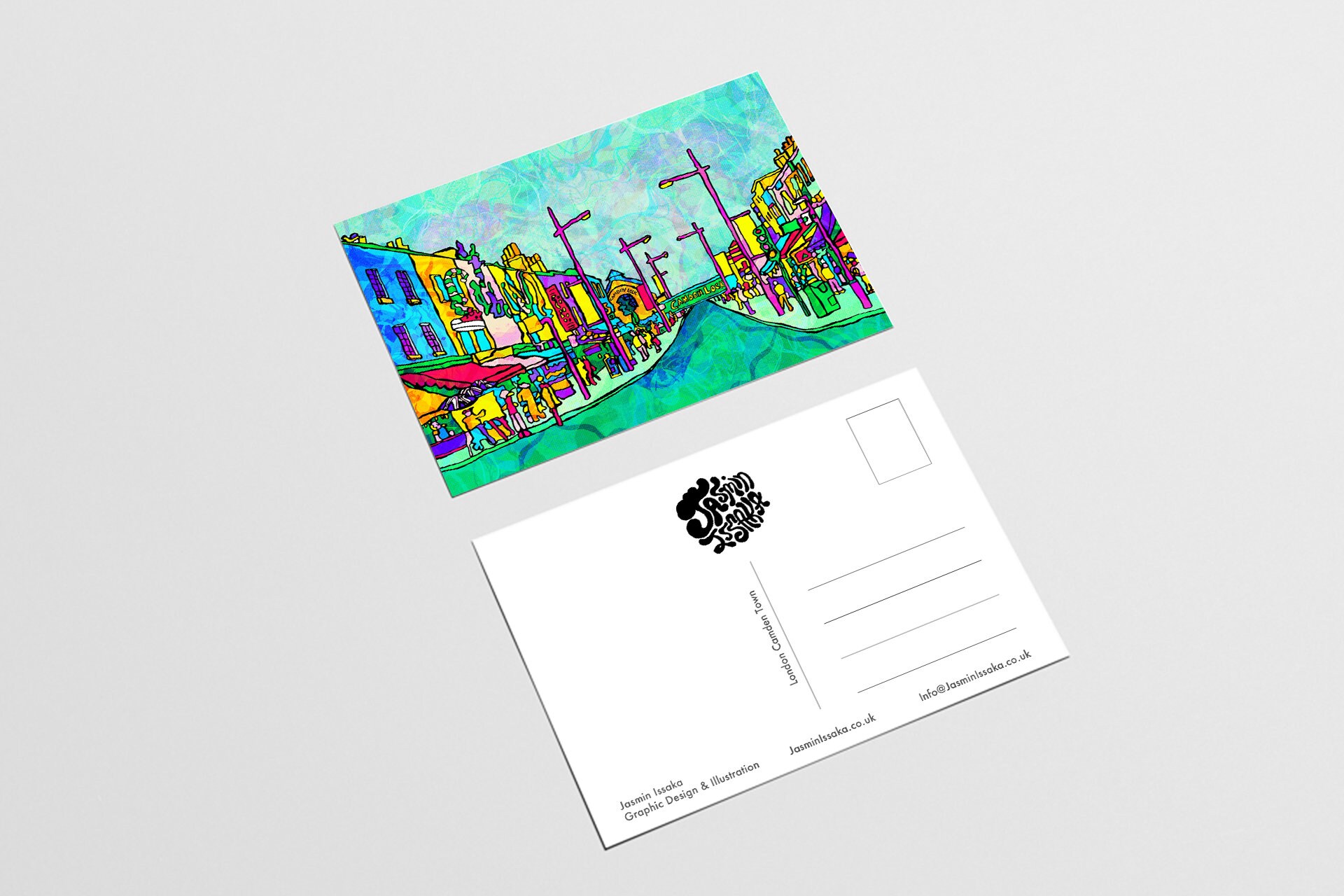 Camden Psychedelic Postcard London Camden Town Art Print | Etsy