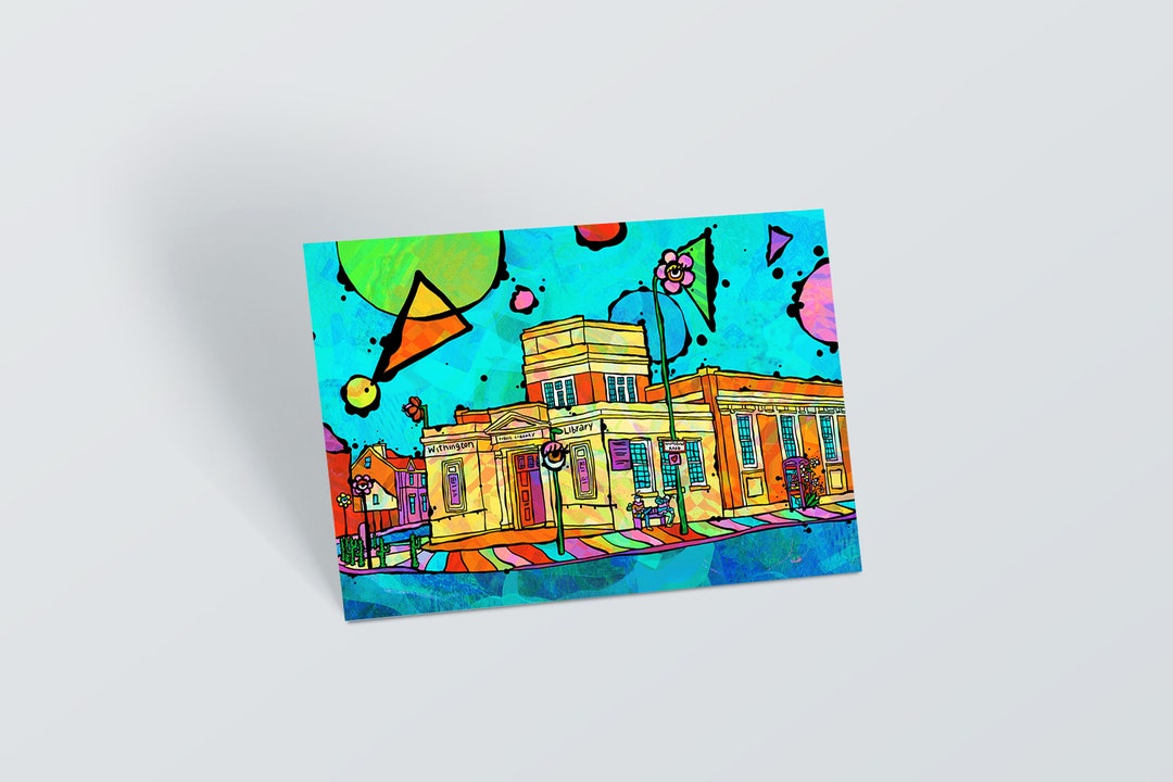 Manchester Withington Library Postcard Manchester - Etsy
