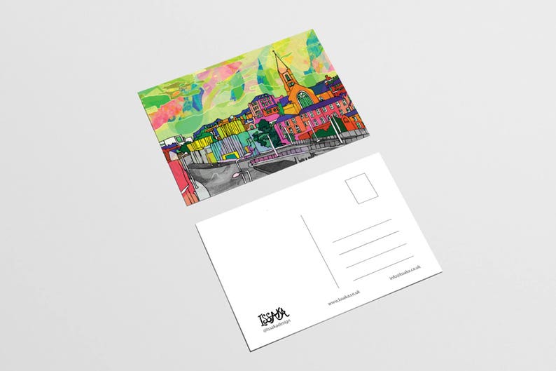 Nottingham Skyline Postcard Nottingham Contemporary Gallery - Etsy UK