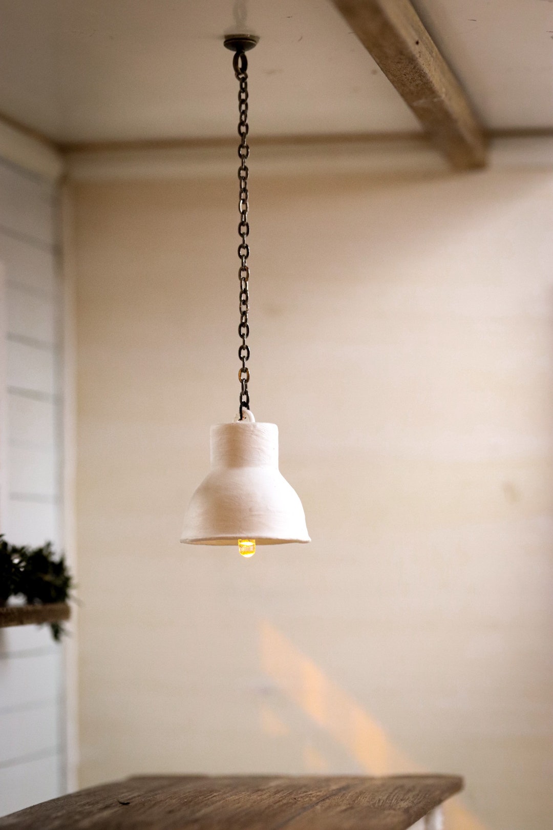 1:12 Miniature Ceiling Lamp Industrial Battery Light 3d Printed - Etsy
