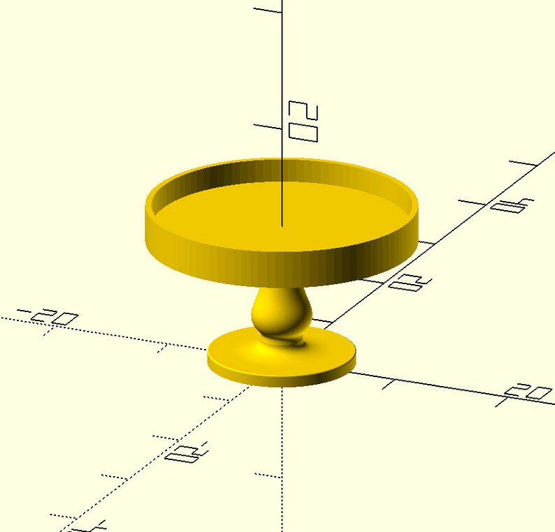 3D Model STL File Cake Stand - Etsy Australia