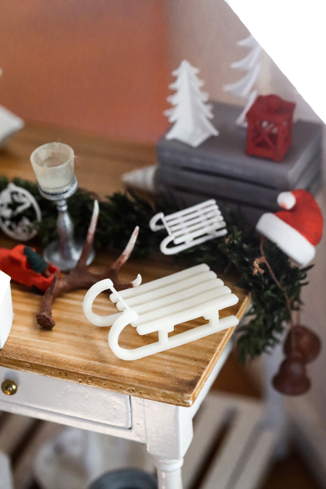 1:12 Miniature Dollhouse Sled Set Out of 2 3d Printed - Etsy