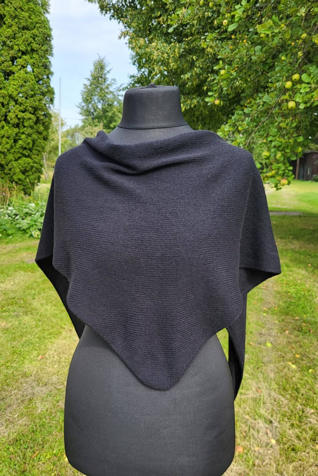Cashmere Triangle Scarf,black Scarf, Lightweight Scarves, Soft Warm ...