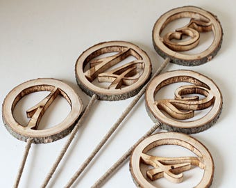 Stick Table Numbers | Etsy