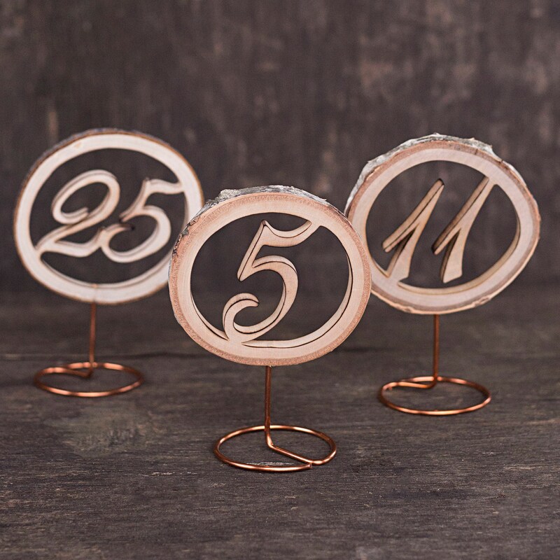 Copper Table Numbers - Etsy