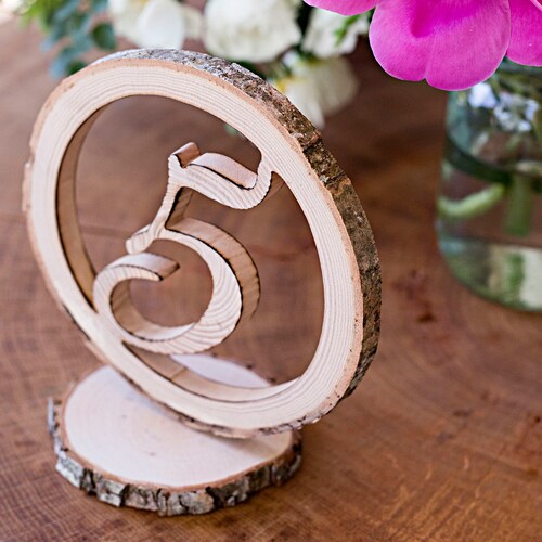 Rustic Wood Wedding Table Numbers Wedding Decor - Etsy